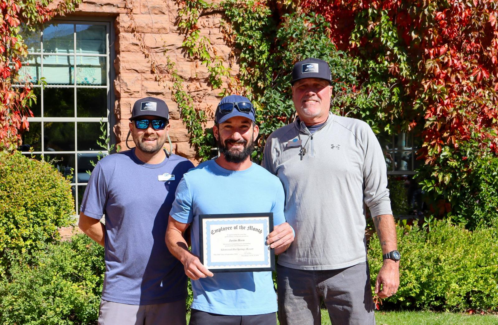 Congratulations to Our Employee of the Month for September, Justin Horn! - Glenwood Hot Springs ...
